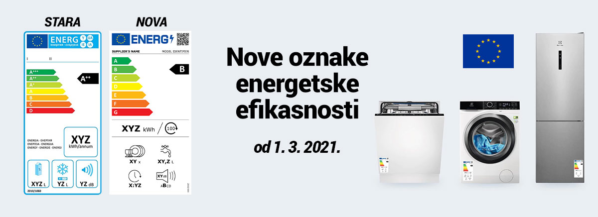 Nove oznake energetske efikasnosti | eKupi.rs - Vaša Internet prodavnica