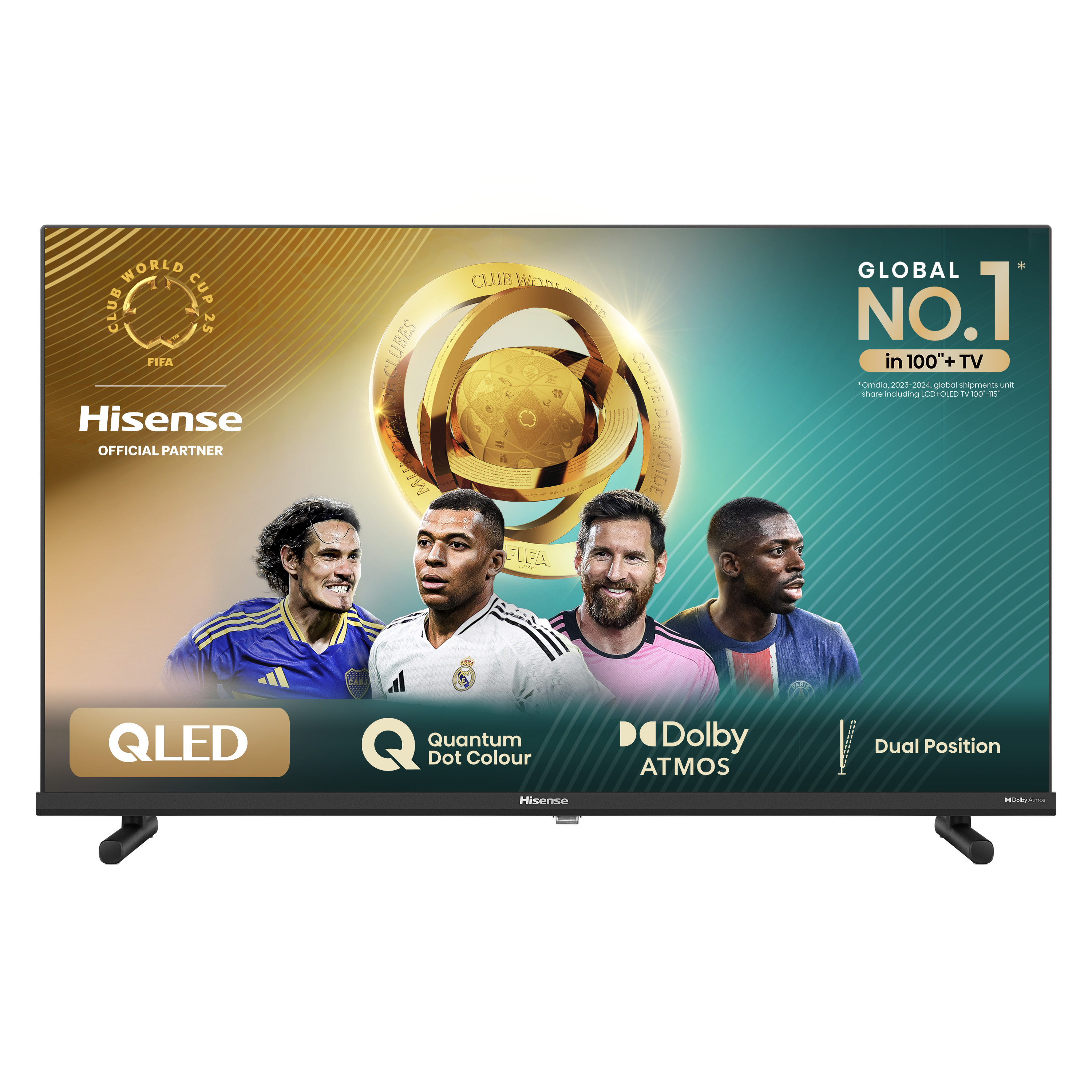 Hisense QLED TV 40" 40A5NQ, Full HD, VIDAA OS Smart TV, Quantum Dot Colour, Dolby Atmos, HDR10 ...